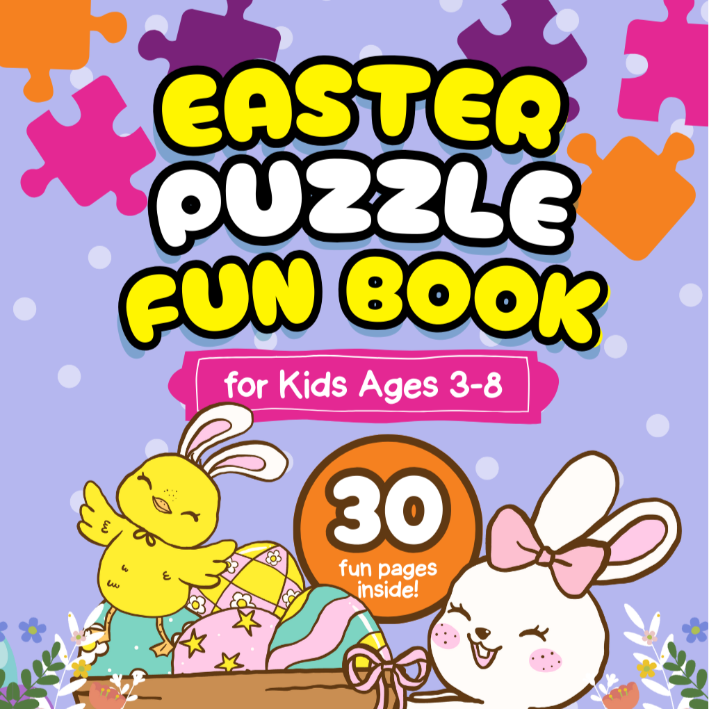 Easter Puzzle Book for Kids Ages 3-8 | Printable Word Search, Mazes ...